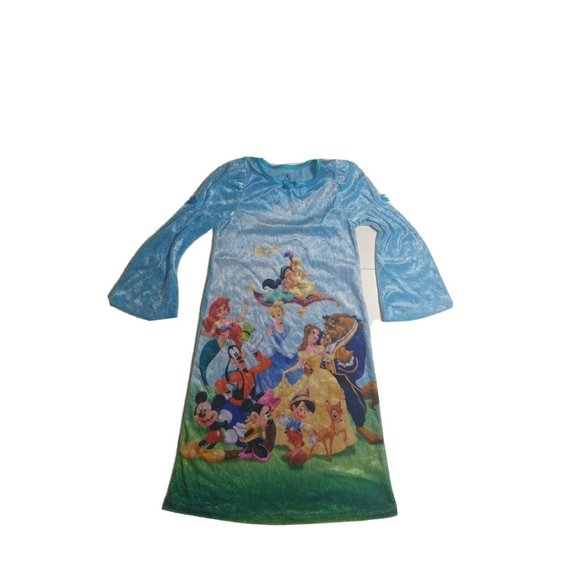 Pajamas | Disney Store Girls 56 Small Nightgown Dress Sleepwear Belle ...